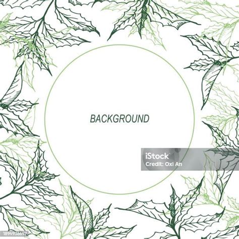 민트 식물 스케치 카드 테두리 텍스트 손으로 그린 스피어민트 잎 배경 페퍼민트 차 향기로운 잎 약초 성분 인쇄 포스터 포장을 위한 벡터 일러스트 템플릿 개화기에 대한 스톡