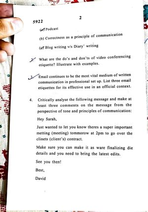 Digital Communication PYQ 23 Question Paper Contains 4 Printed Pages