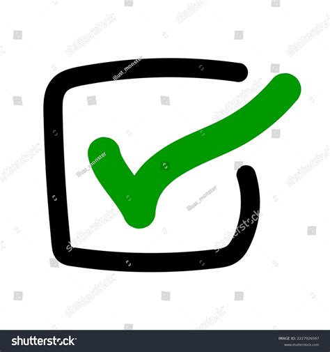 hand drawn checkbox icon vector stock vector royalty free 2227926597 shutterstock