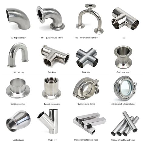 Food Hygiene Grade Stainless Steel Clamp Sanitary Pipe Fitting