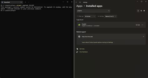 Add Version Number To Windows Installer · Issue 644 · Polymcpolymc