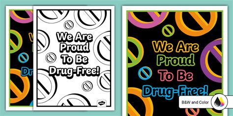 We Are Proud To Be Drug Free Poster Teacher Made Twinkl