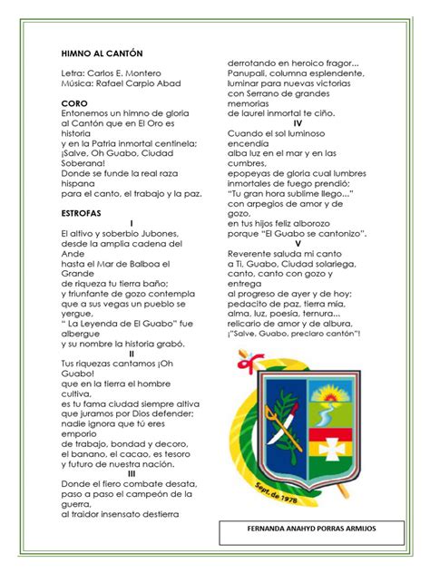 Himno Al Cantón Pdf
