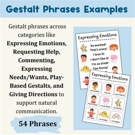 Gestalt Phrases Examples Speech And Language Therapy By Inner Peace Path