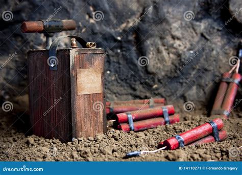 Detonator And Dynamite On Mine Stock Image Image 14110271