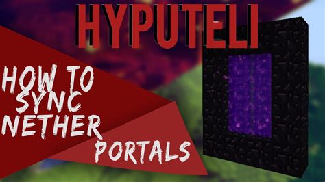 Minecraft How To Sync Nether Portals In YouTube