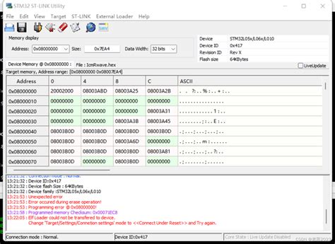 关于用st Link烧录stm32l051程序碰到的问题和解决方法stm8l051f3p6串口烧录程序 Csdn博客