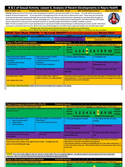 unit 6 lesson 6 pdf birth control sexual intercourse