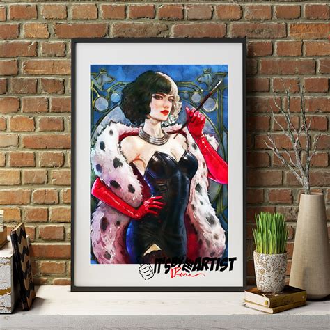 Cruella Cruella De Vil Emma Stone Etsy