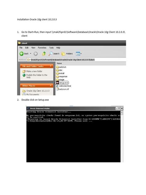 Installation Of Oracle 10g Client 10 2 0 3 0 Pdf
