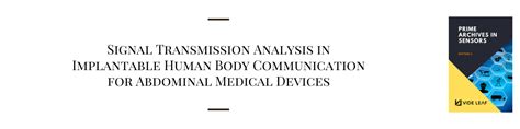 Signal Transmission Analysis In Implantable Human Body Communication