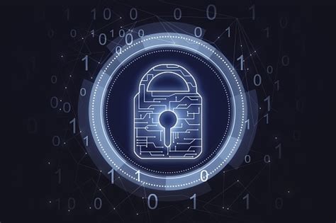 어두운 배경에 가상 크리에이티브 잠금 기호 및 마이크로 회로 그림 보호 및 방화벽 개념 3d 렌더링 교육에 대한 스톡 사진 및 기타 이미지 Istock