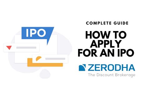 How To Apply For An Ipo With Zerodha Account Trade Brains
