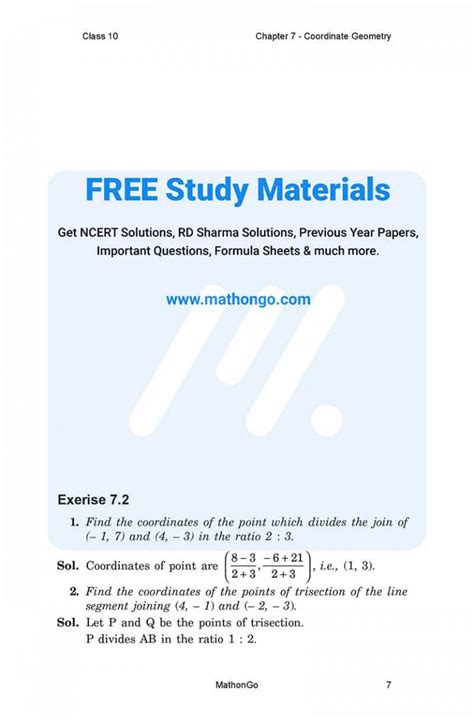 Ncert Solutions For Class 10 Maths Chapter 7 Exercise 72 Mathongo