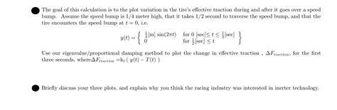 Consider The Using A Quarter Car Model Below The