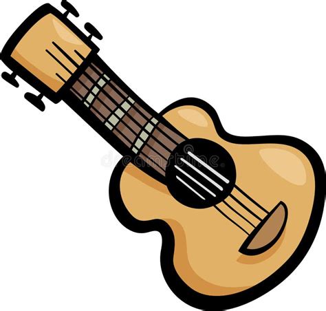 Guitar Clip Art Cartoon Illustration Stock Vector Illustration Of Acoustic Vector 32808534