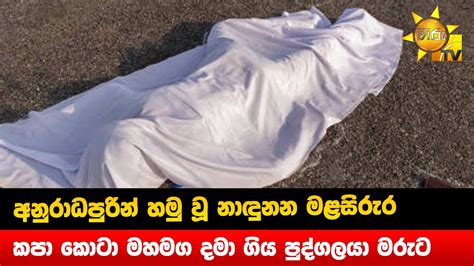 අනුරාධපුරින් හමු වූ නාඳුනන මළසිරුර කපා කොටා මහමග දමා ගිය පුද්ගලයා මරුට Hiru News Youtube