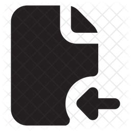 File Export Icon Download In Glyph Style