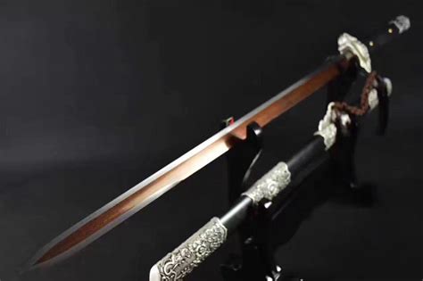Tang Dao Folded Steel Red Blade Black Wood Scabbard Chinese Sword Store