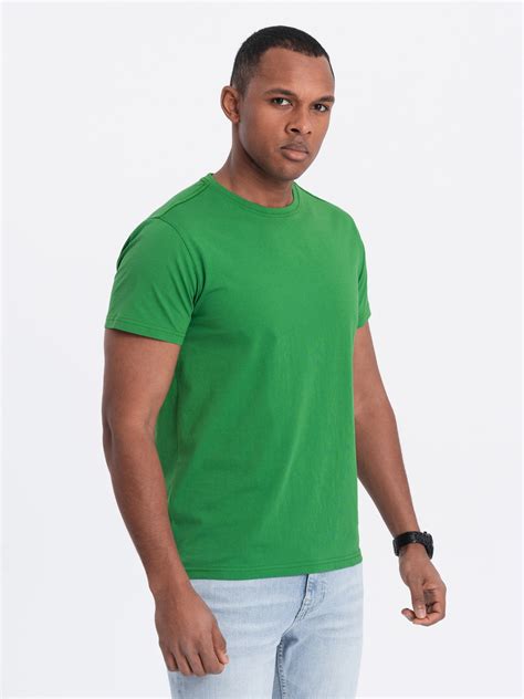 Basic Mens Classic Cotton T Shirt Green V20 Om Tsbs 0146