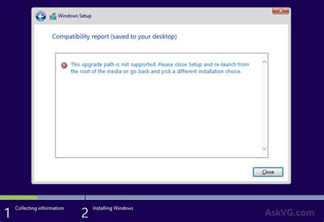 Fix This Upgrade Path Is Not Supported Close Setup And Re Launch From Root Of Media Or Pick