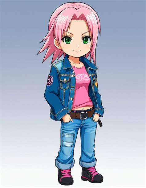 Sakura Haruno Anime Chibi Portrait Stable Diffusion Online