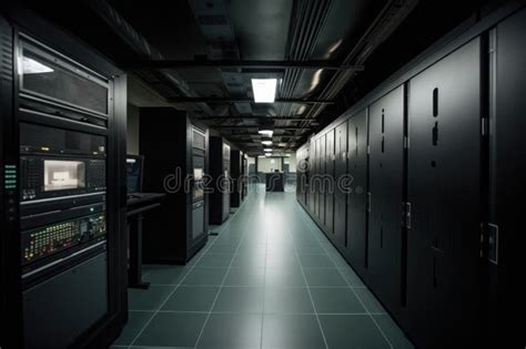 High Security Data Center With State Of The Art Surveillance System And