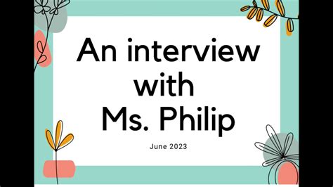 Life After Retirement An Interview With Mrs Philip International School Of Lyon