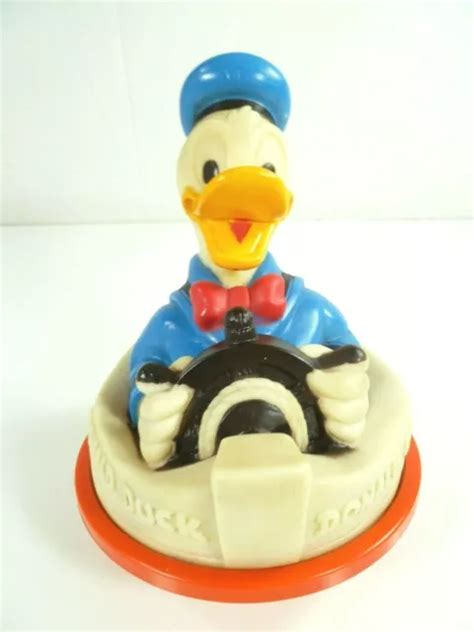 Walt Disney Donald Duck Roly Poly 1970s Weeble Wobble Toy Gabriel