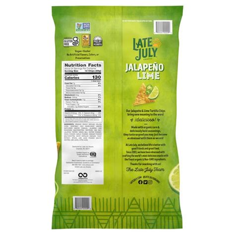 Costco Late July Snacks Classic Tortilla Chips Jalapeno Lime 24 Oz