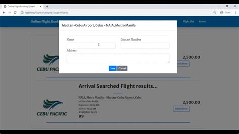 Online Flight Booking System Project In Php With Source Code And Report Download Kashipara