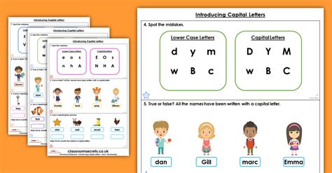 Year 1 Introducing Capital Letters Homework Extension Punctuating Sentences Classroom Secrets
