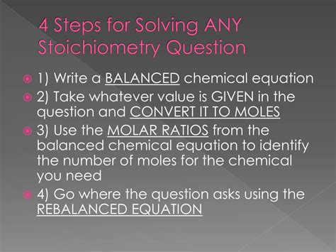 Ppt Chem 20 Review Stoichiometry Powerpoint Presentation Free