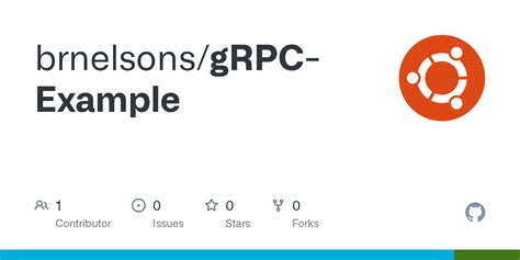 Github Brnelsonsgrpc Example