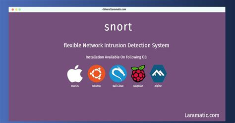 how to install snort in debian ubuntu alpine kali raspbian and