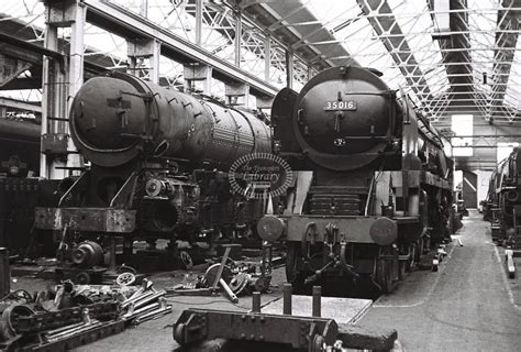The Transport Library Br British Railways Steam Locomotive 35016 Elders Fyffes Class Bulleid