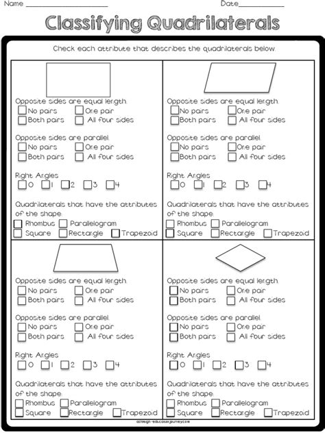 Classifying Quadrilaterals Cheat Sheet Pdf Rectangle Classical Geometry