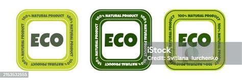 에코 바이오 유기농 및 천연 제품 세트 정사각형 스티커 라벨 배지 및 로고 벡터 일러스트 레이 션 0명에 대한 스톡 벡터 아트 및 기타 이미지 Istock