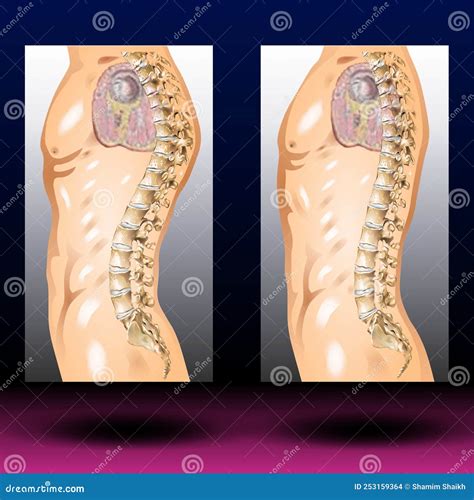 Spine Kyphosis Spinal Cord Human Anatomy Healthcare Science