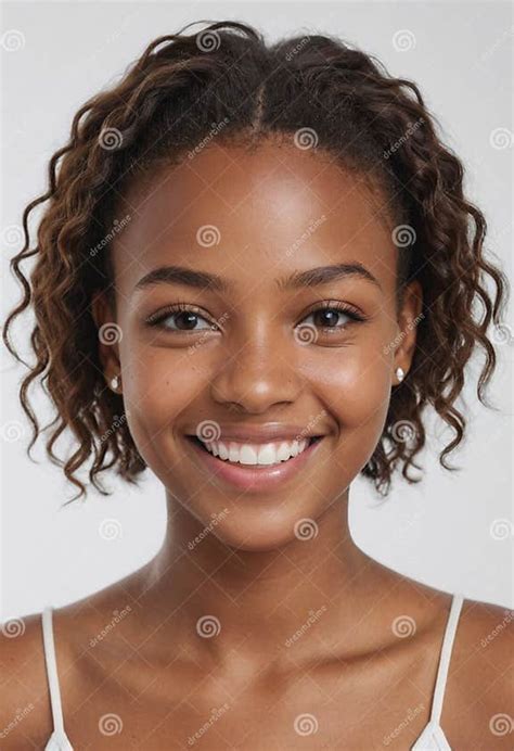 Portrait View Of A Regular Happy Smiling Barbados Girl Ultra Realistic