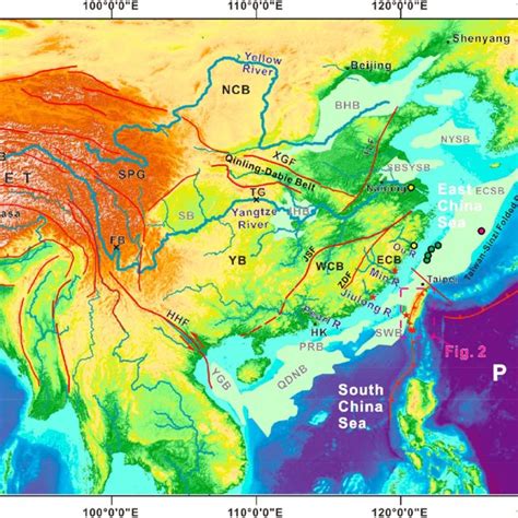 Map Of Asia Yangtze River