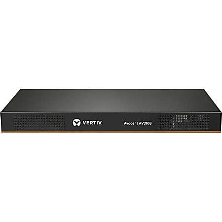 Vertiv Avocent AV3000 KVM Over IP Switch 8 Port KVM VGA Cable AV3108 400 8 Computers 1 Local