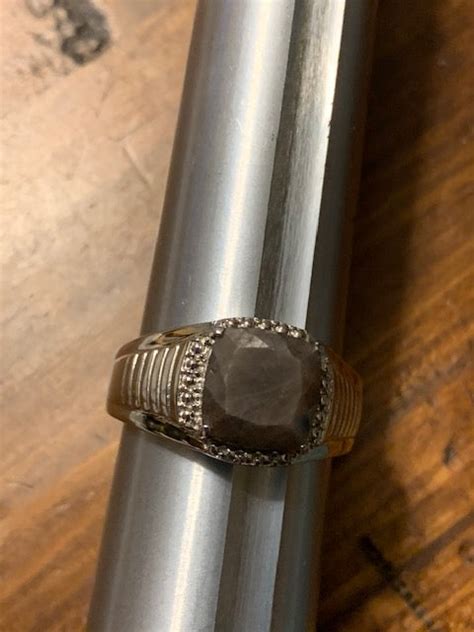 Silver Costume Ring With Green Stone Twin Ouroboros One For The Past