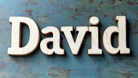 A Boy Named David With A White Name Against A Blurred Glittering