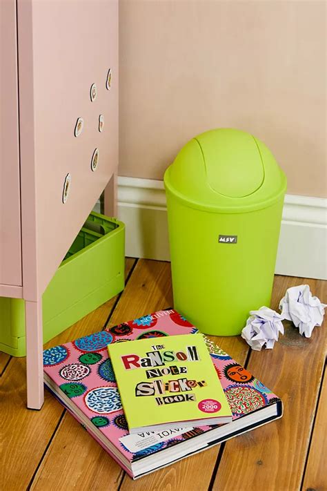 Lime Flip Lid Bin Urban Outfitters Uk
