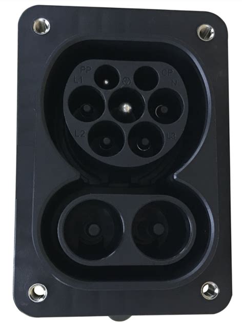 Iec 62196 3 Ccs Type 2 Ev Socket 200a 1000v Dc Fast Charging Inlet