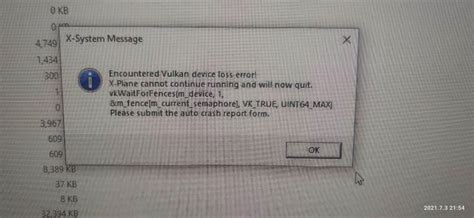 Vulkan Found A Device Lost XP Technical Support Cubby S Corner X Plane Org Forum