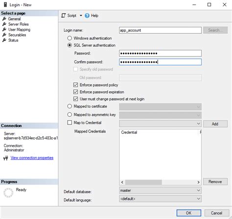 Erstellen Von Logins Und Benutzern In Sqlserver Flex Instanzen