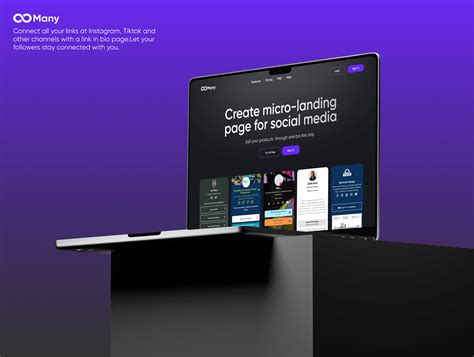 Saas Landing Page Manybio Redesign Behance