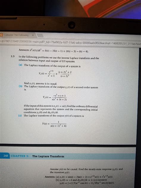 Solved Answers D 2x T Dt 2 Delta T 2 Delta T 1 Chegg Com